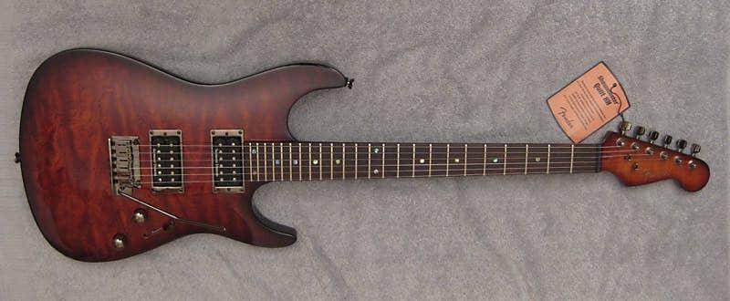 NOS Fender Showmaster HH 2004 Quilted Bubinga, 24-fret, | Reverb
