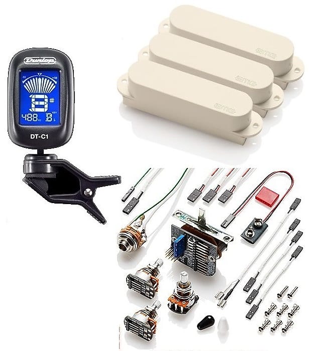 EMG SA Set IVORY 3 Active Single Coil Replacement Pickups For | Reverb