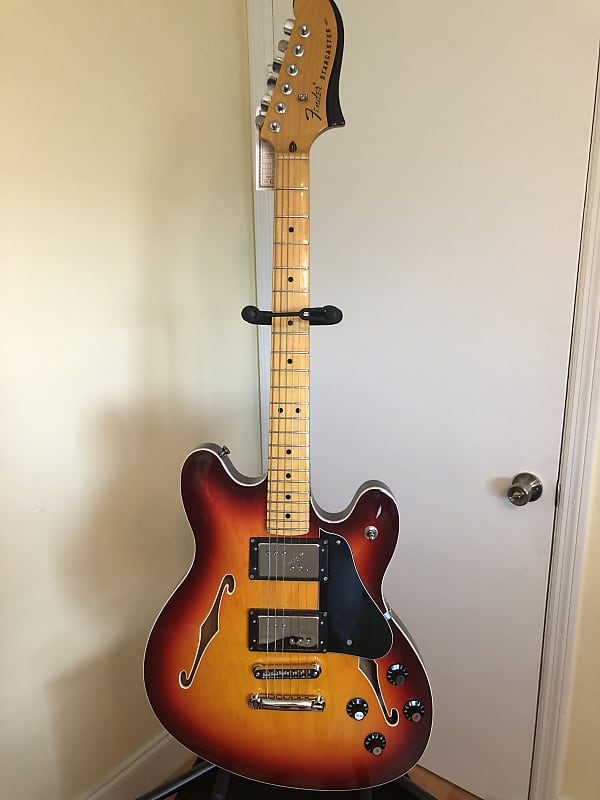 Fender Modern Player Starcaster Guitar 2015 Red Sunburst | Reverb