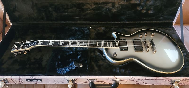 ESP LTD (EC-1000) Eclipse 2013 SilverBurst (Graveyard Case | Reverb