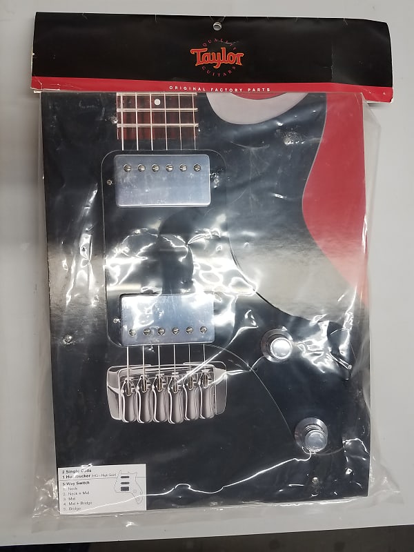 Taylor Loaded Pickguard - Dual Classic Humbuckers Black | Reverb