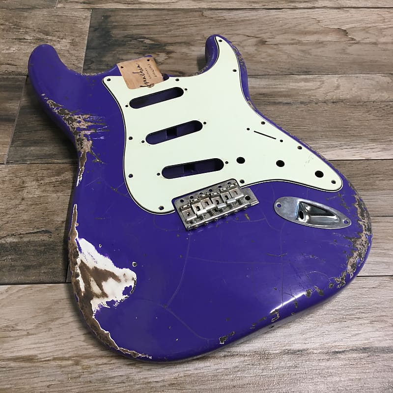 FRANCHIN Mercury guitar body Heavy Relic Aged Purple 100% | Reverb