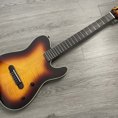 Haze Solid Body Nylon String Electric Guitar, Piezo Pickups & | Reverb