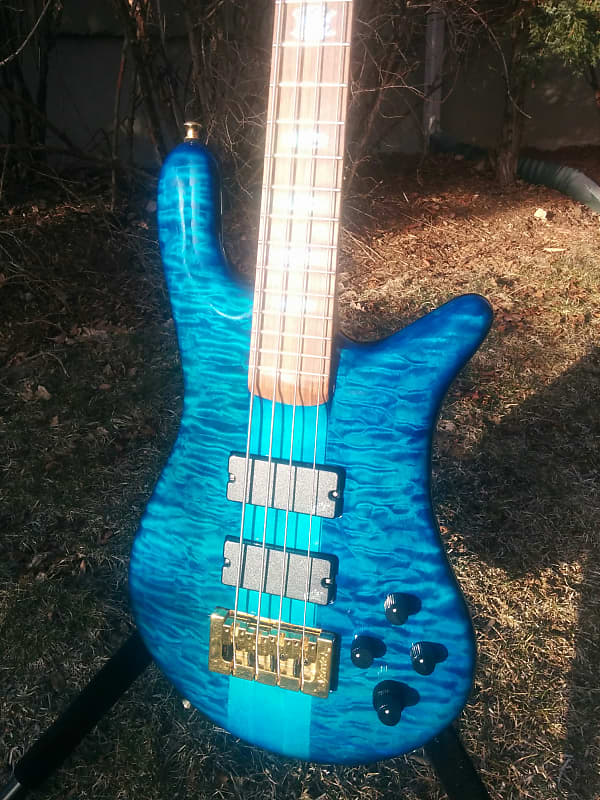 Spector NS-4 2017 Bahama Blue high gloss, US Series Neck-thru | Reverb