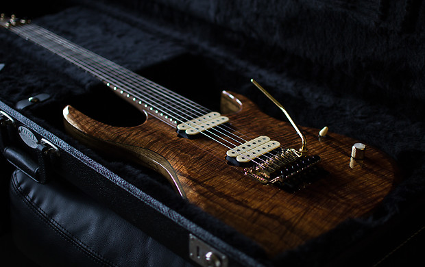 Kiesel Koa K7 Floyd Rose | Reverb