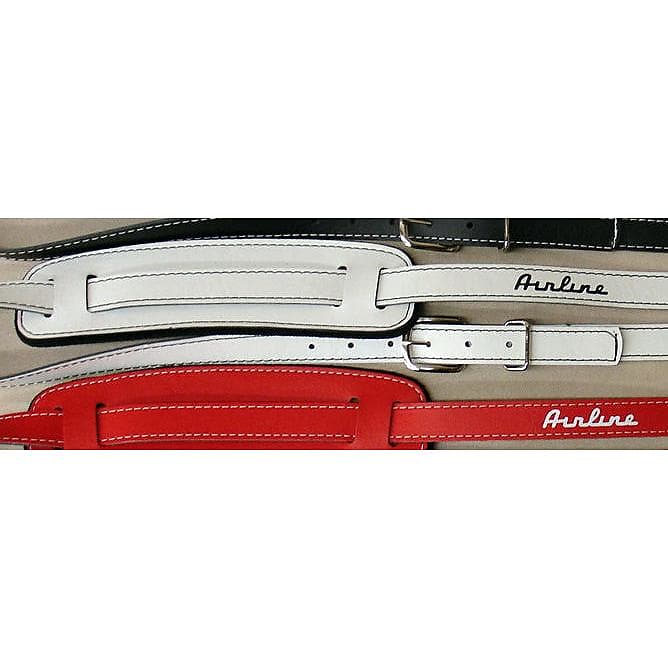 Airline Guitars Vintage Style Guitar Strap - White | Reverb