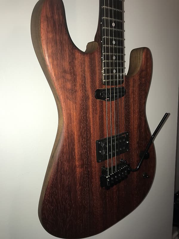 Warmoth Charvel Super Strat Loaded Guitar Body Walnut/Padouk | Reverb