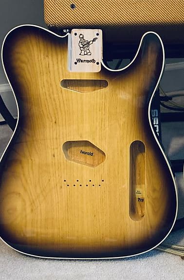 Warmoth Telecaster body 2024 - Black to Yellow | Reverb