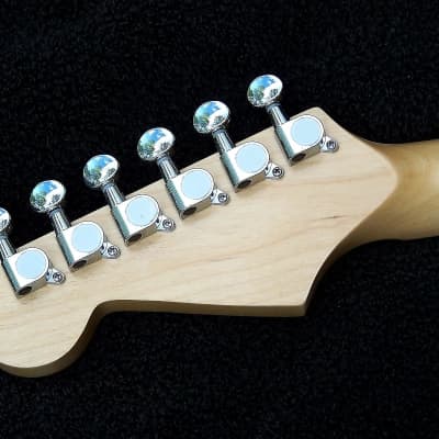 Light-weight Strat-Arctic White Solid Mahogany+ | Reverb Canada