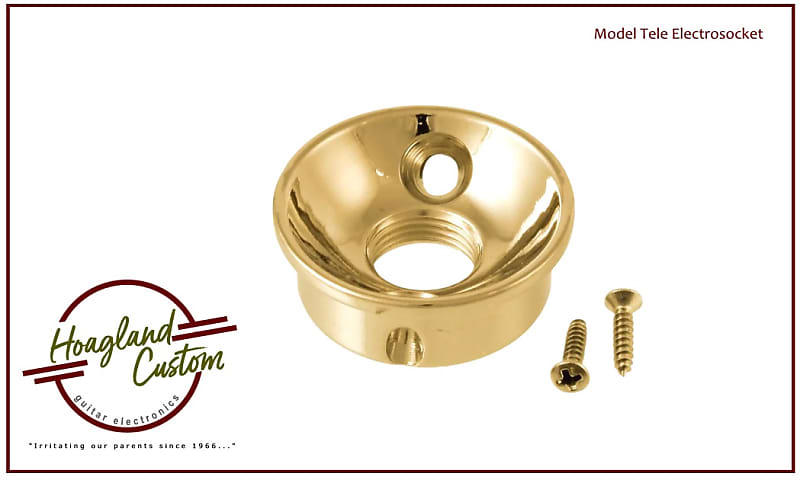 Electrosocket Tele Jackcup - Gold - Lock in that output jack! | Reverb