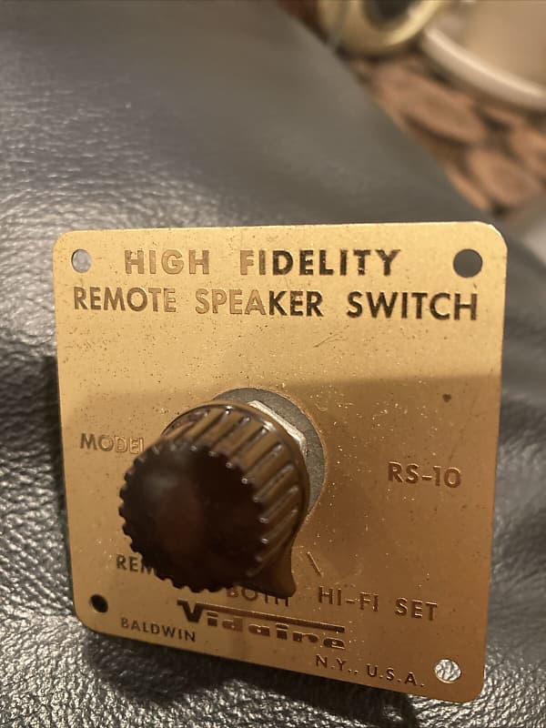 Vidaire Hi-Fi Remote Speaker Switch Model RS-10 | Reverb