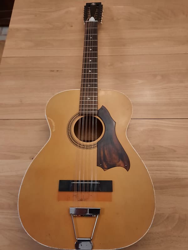 Harmony 12 String Guitar 1960s Natural | Reverb