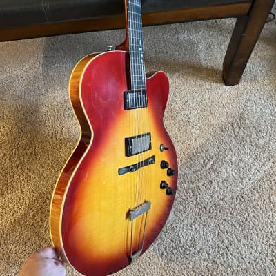 Bryan Galloup Prototype Thinline Archtop 2017 Cherry Sunburst | Reverb