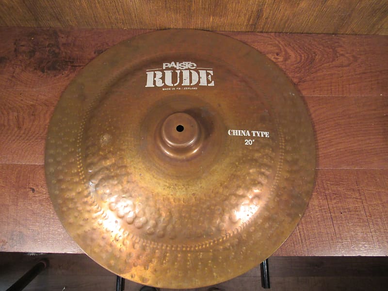 Paiste Rude 20" China Type (White Label) Cymbal | Reverb