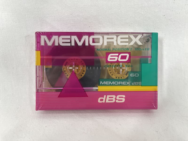 Memorex DBS 60 Minute Blank Cassette Audio Tape NEW SEALED | Reverb