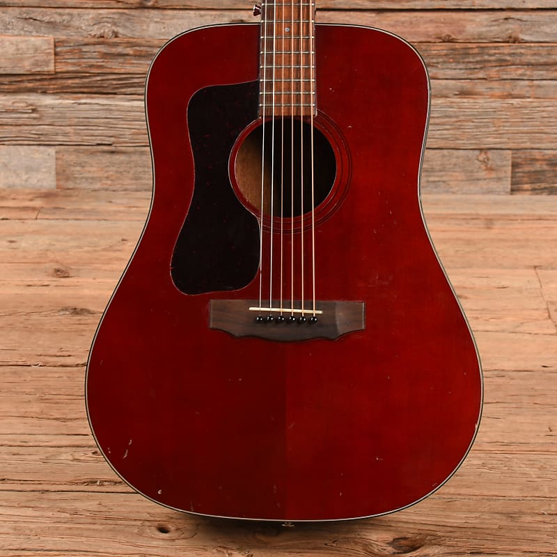 Guild D-25 Cherry 1976 LEFTY | Reverb
