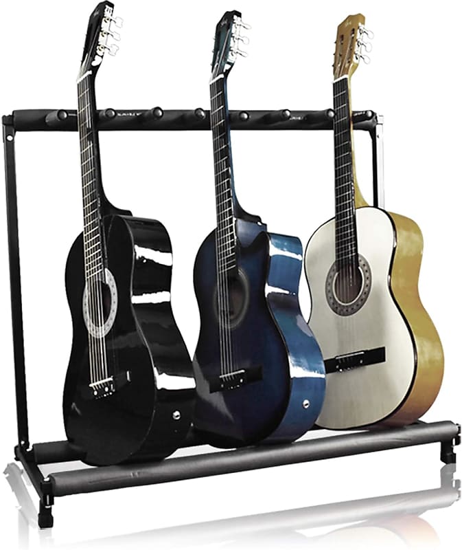 7-Guitar Folding Portable Storage Organization Stand Rack | Reverb