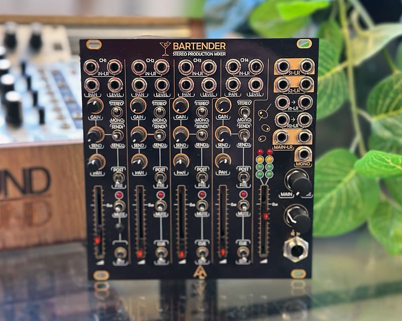 After Later Audio Bartender 4 Channel Expandable Stereo Mixer | Reverb