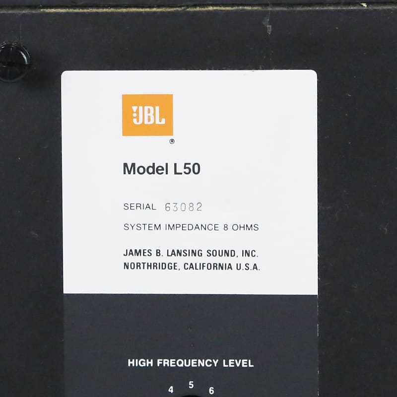 JBL L50 Vintage NOS 3-Way L-50 Speakers Sequential Matching | Reverb