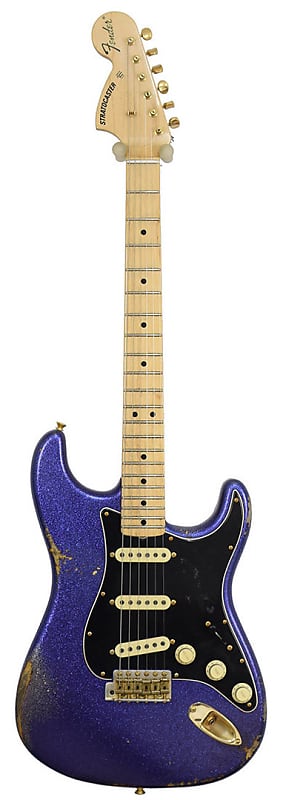 Fender Stratocaster Purple Flood Relic MBA-NS | Reverb UK