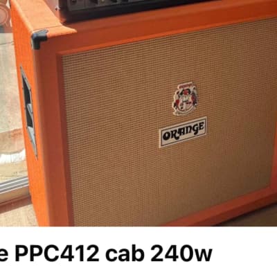 Orange PPC412 Straight 4x12 Guitar Speaker Cabinet, 240 Watts | Reverb