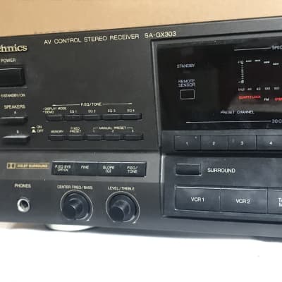 Technics SA-GX303 New Class A+ Stereo Receiver Black | Reverb