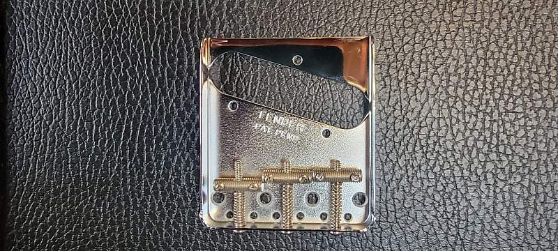 Fender Telecaster 3 saddle vintage style ashtray bridge- | Reverb