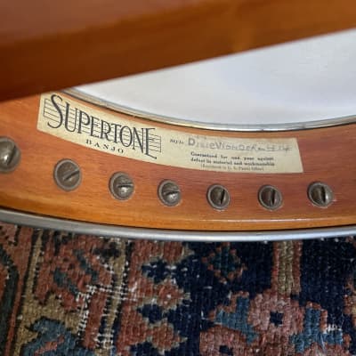 Supertone Dixie Wonder Banjo #414 1920s Natural | Reverb