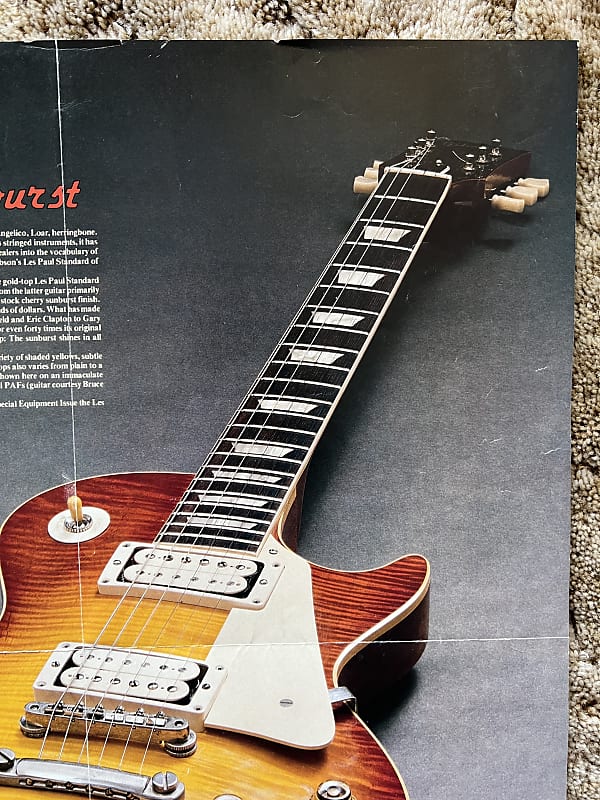 1959 Gibson Les Paul Poster from Guitar Player Magazine first | Reverb