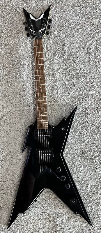 DEAN Razorback X Electric Guitar in Classic Black 6-string | Reverb