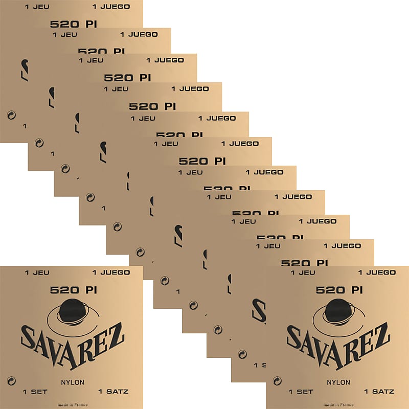 12-Pack Savarez 520P1 Traditional Classical Guitar Strings, | Reverb