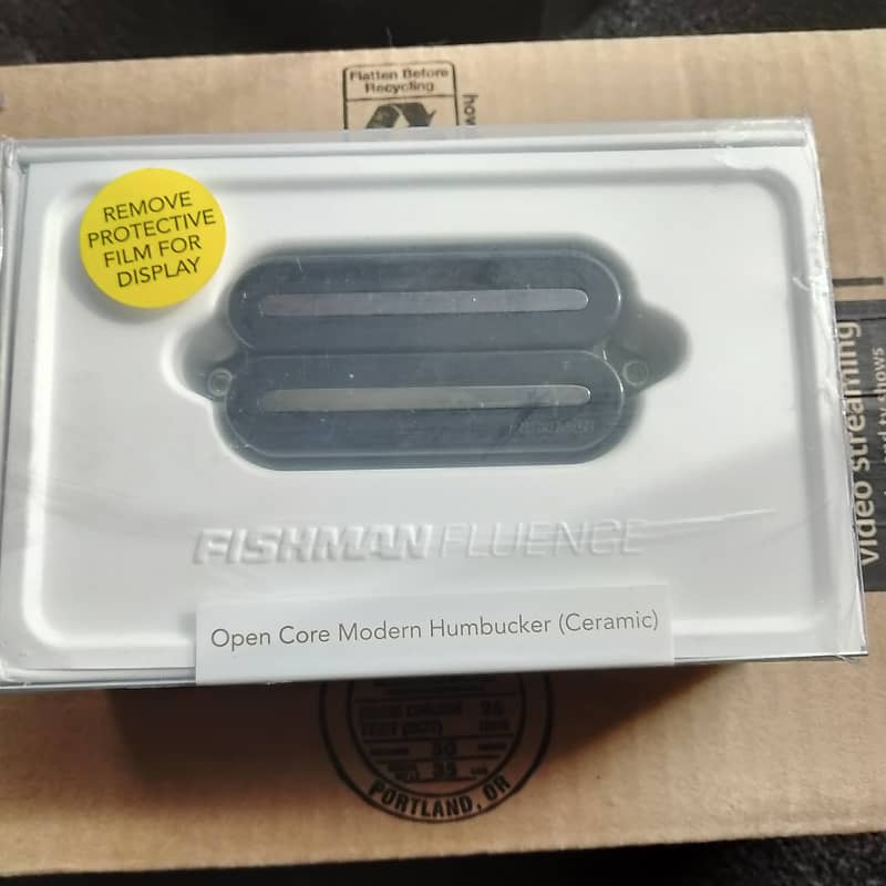 Fishman fluence Modern Open core ceramic 2024 - Black with | Reverb