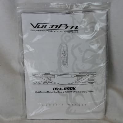 Vocopro Professional Voice System DVX-890K Owners Manual | Reverb