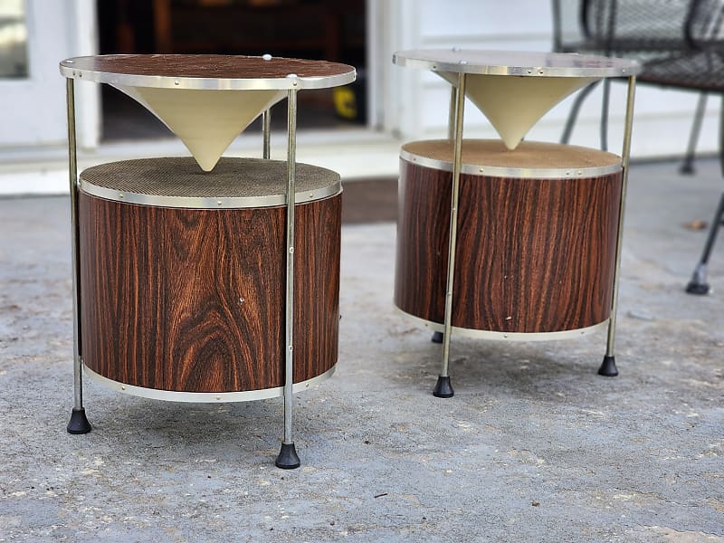 RARE 1968 Teisco Checkmate 8 Table Speaker Boxes For a | Reverb