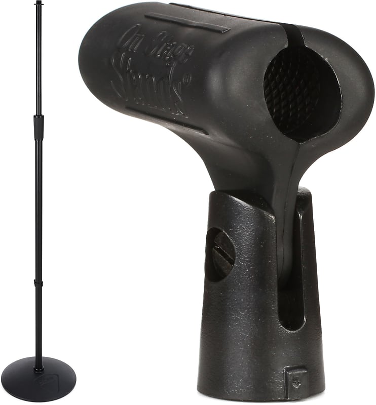 On-Stage MS9210 10 inch Round-base Mic Stand Bundle with | Reverb