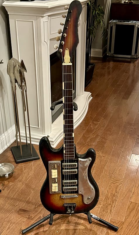 Teisco Vintage Teisco Lindell VN-4 Baritone guitar 60s | Reverb