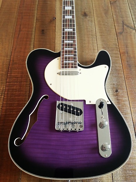 Custom Build Thinline Telecaster Tribute - Plum Crazy Purple | Reverb