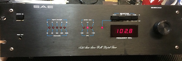 SAE 3200 FM tuner- Rare Find- Works and sounds great | Reverb