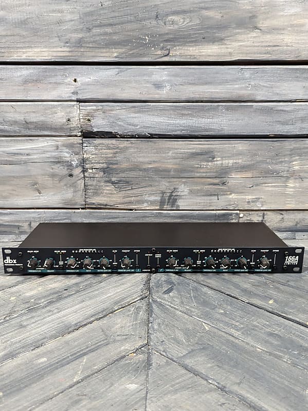 Used DBX 166A Two Channel Compressor/Limiter/Gate | Reverb