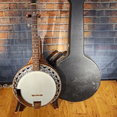 Saga 5-String Closed Back Banjo (1980's) W/OHSC & L.R. Baggs | Reverb