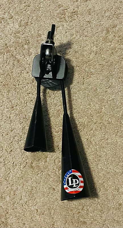 Latin Percussion LP Agogo Bells w/LP 571 mount 2019 - Black | Reverb