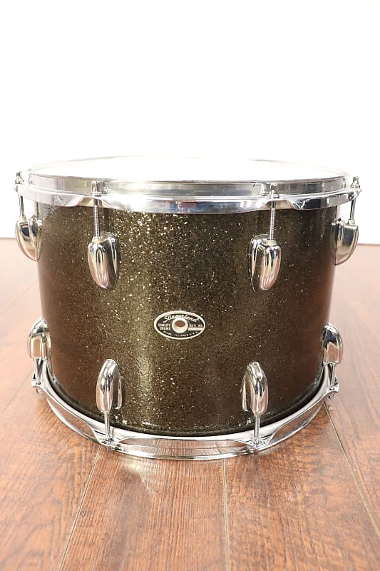 Slingerland 10X14" Rack Tom Drum 3ply Black Sparkle Pearl | Reverb