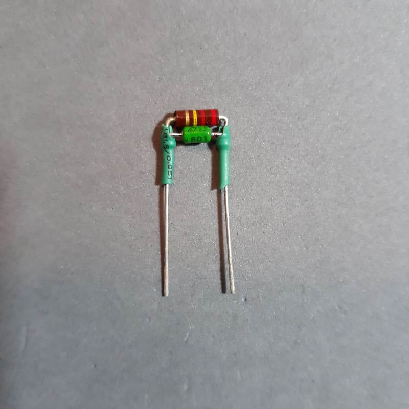 TREBLE BLEED MICRO "MOJO" VERDANT, 470pF Axial Capacitor, | Reverb