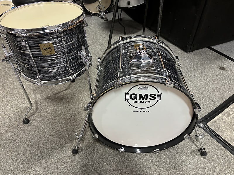 GMS Grand Master Series 14x18 Bass/10x14 floor tom - Black | Reverb