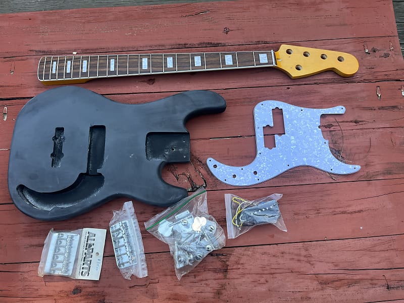 Fender P Bass 5 String Style Kit/Project with Pickups and | Reverb