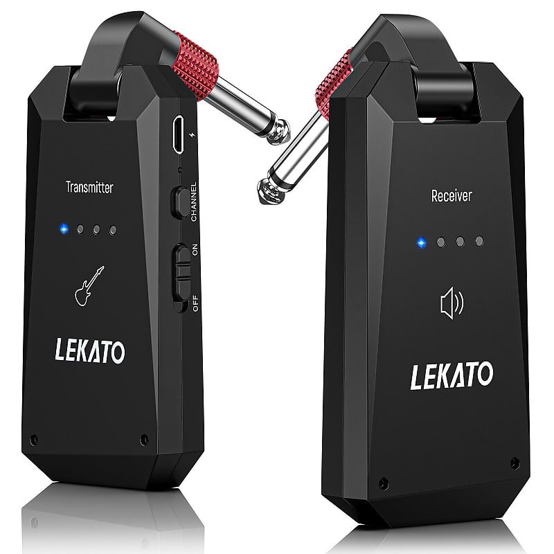 LEKATO Wireless Guitar System 5.8GHz Audio Transmitter | Reverb