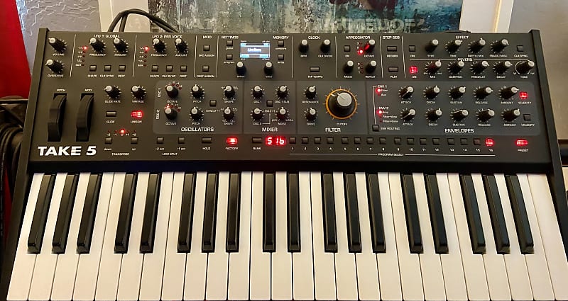 Sequential Take 5 Analog Polysynth 2022 Black | Reverb