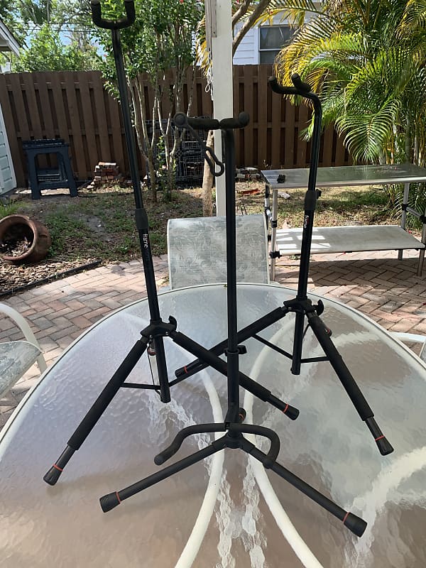 3 Gator Frameworks Guitar Stands , 1 GTR1000 & 2 GTR-1200's | Reverb