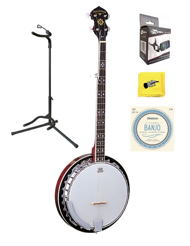 Oscar Schmidt OB5 5-String Resonator Banjo with Strings, | Reverb