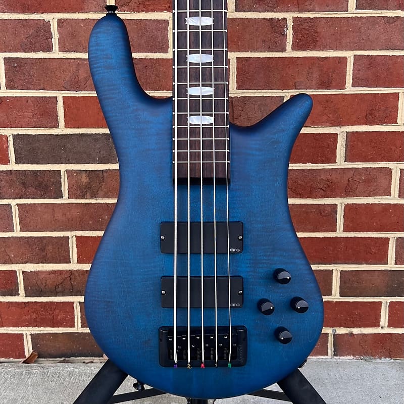 Spector Euro 5 LX, Black & Blue Matte, EMG Pickups, Spector | Reverb